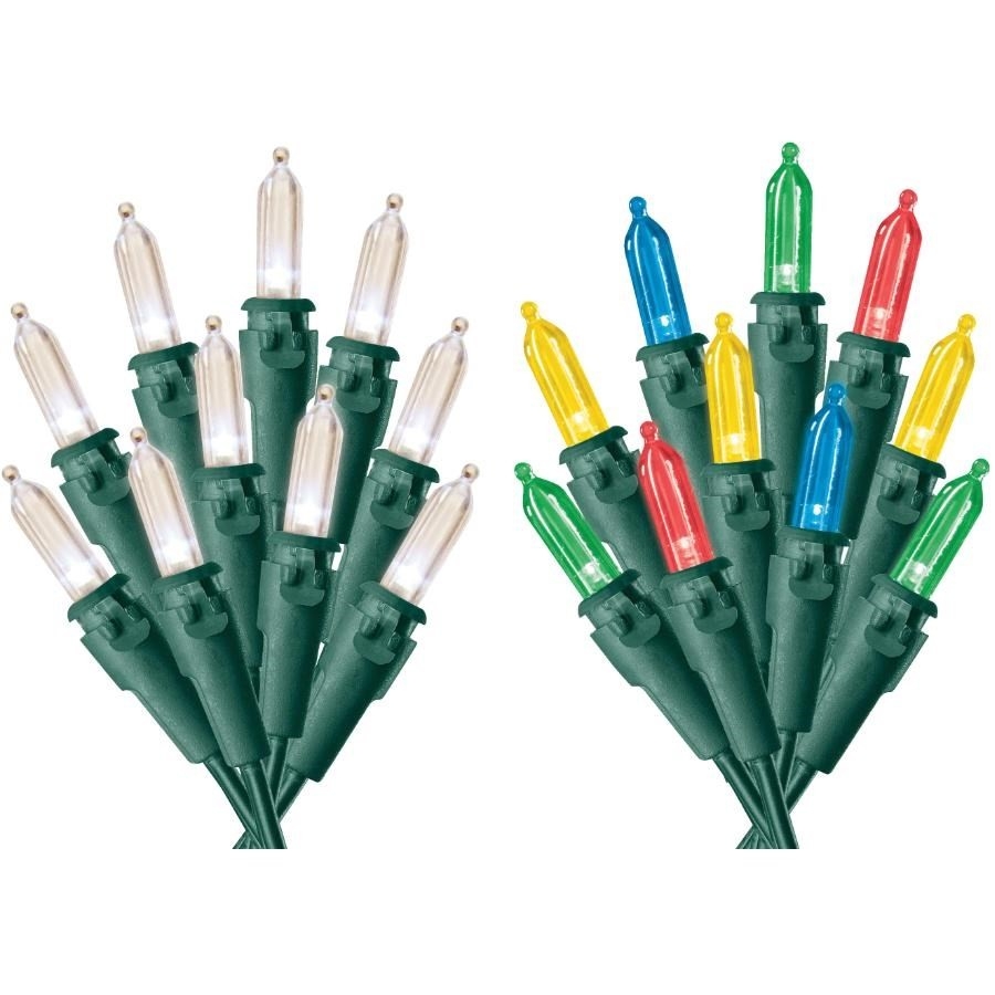 Jeu de 100 petites lumières à DEL à couleur changeante, avec fil vert ...