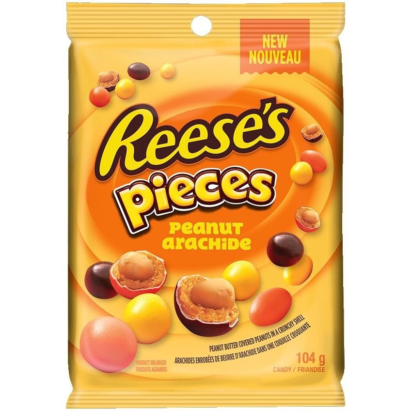 Chocolats Reese au beurre d'arachide recouverts d'arachides, 104 g